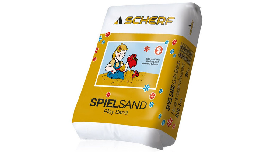 Scherf játszó homok homokozóba aranybarna, természetes 0,06-1mm 25kg ...